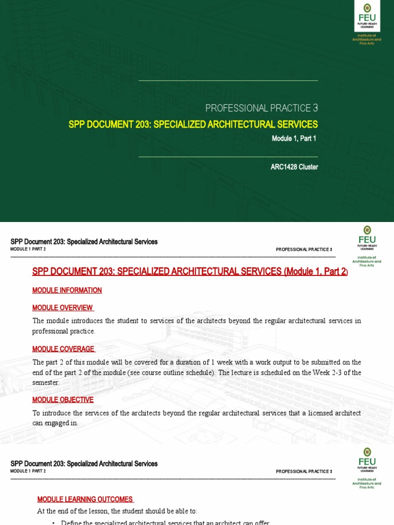 Week 3 PPT SPP 203 Part 2 of 2 | PDF | Alternative Dispute Resolution | Architect