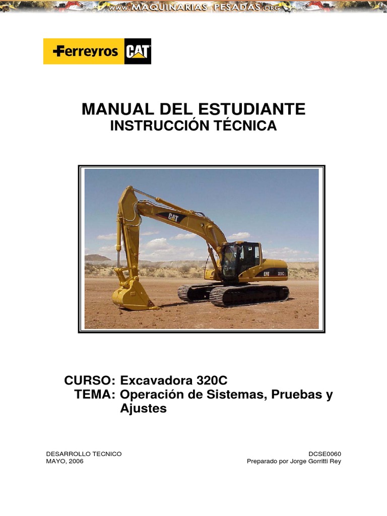Curso Interactivo Excavadora Hidráulica | PDF | Motores | Laboratorios