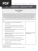 Sojourner Truth's "Ain't I a Woman?" Speech | PDF