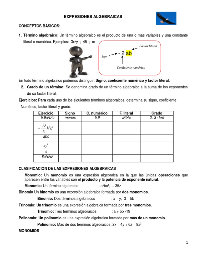 Expresiones Algebraicas 2 | PDF | Matemática Elemental | Matemáticas