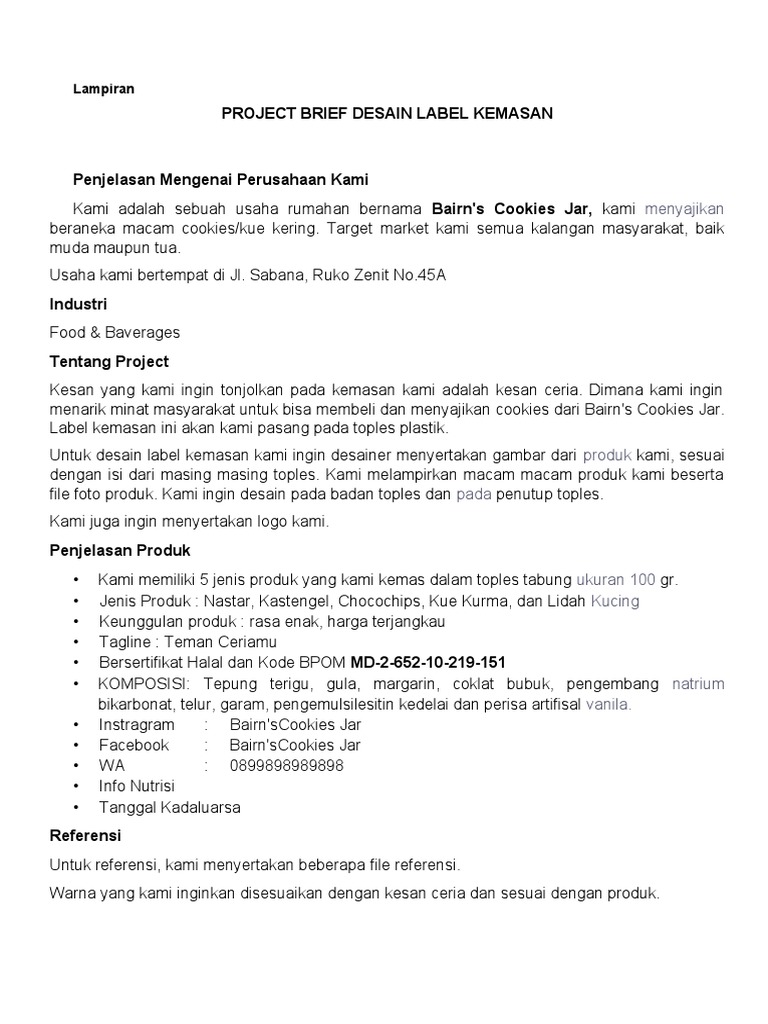 Desain Brief Terbaru | PDF