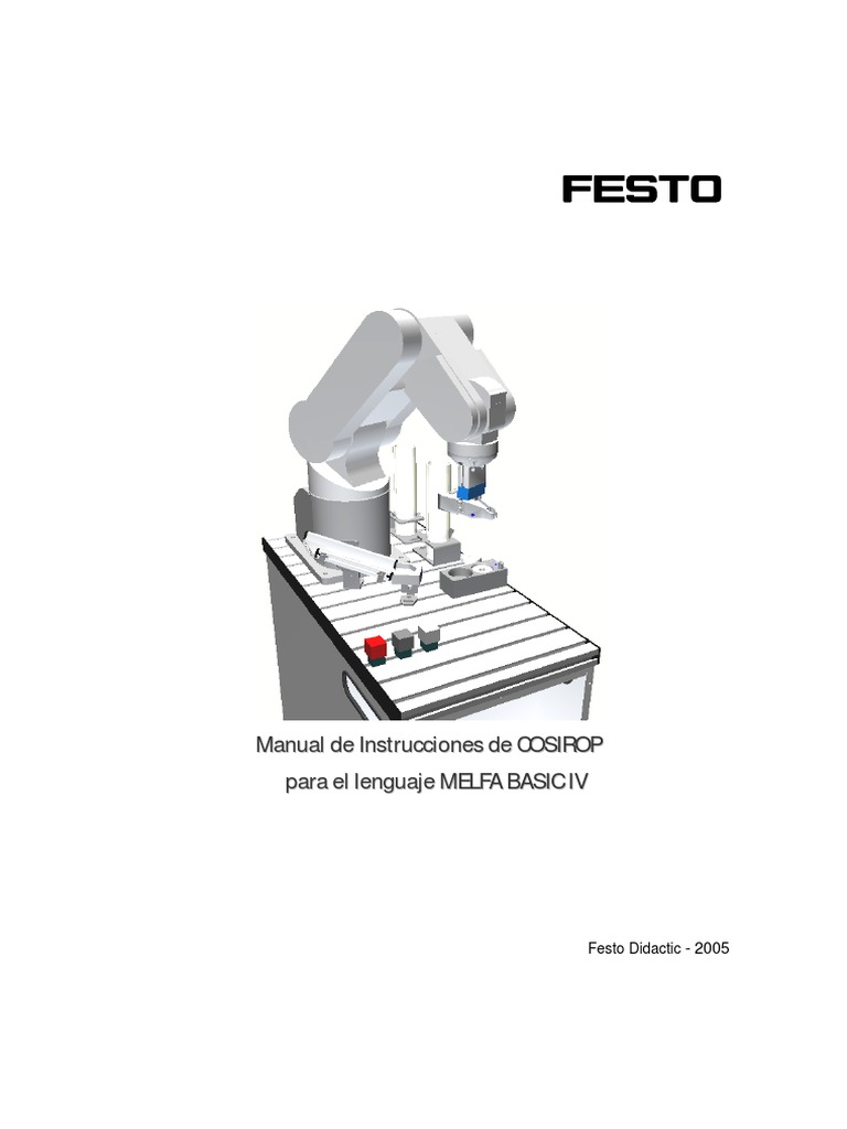 Manual Programacion Robot Mitsubishi | PDF | Ventana (informática) | Robot