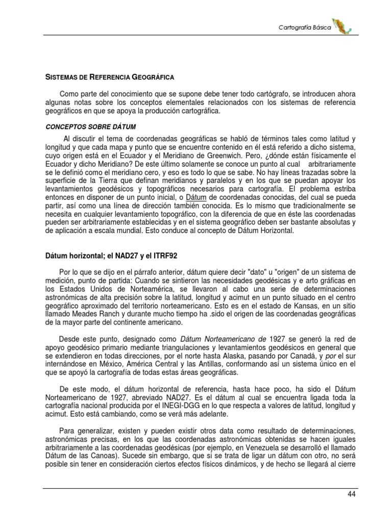 Cartografia Clase 4 | PDF | Geodesia | Ciencias de la Tierra