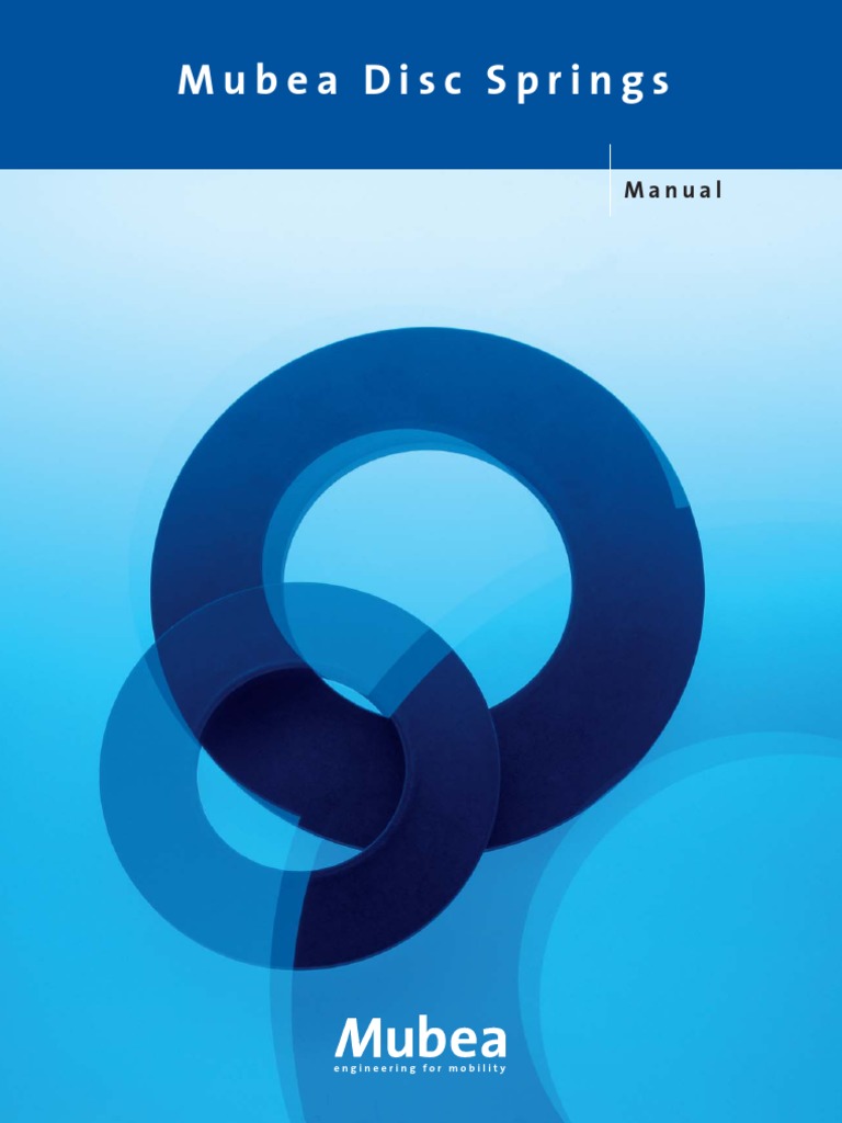 Mubea Disc Springs Manual Overview | PDF | Stress (Mechanics ...