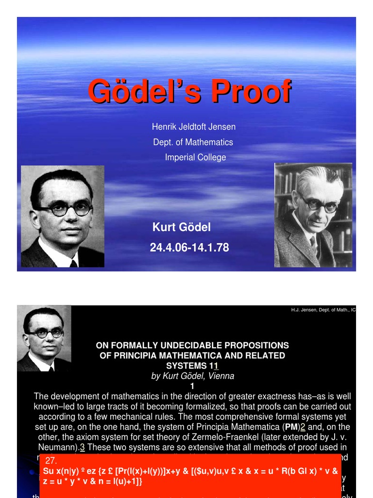 Godel Proof | PDF | Axiom | Theorem