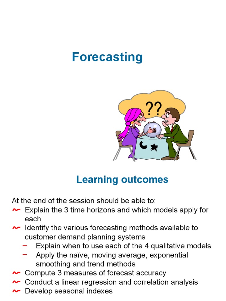 Lecture 3 - Forecasting(s) | PDF | Forecasting | Seasonality
