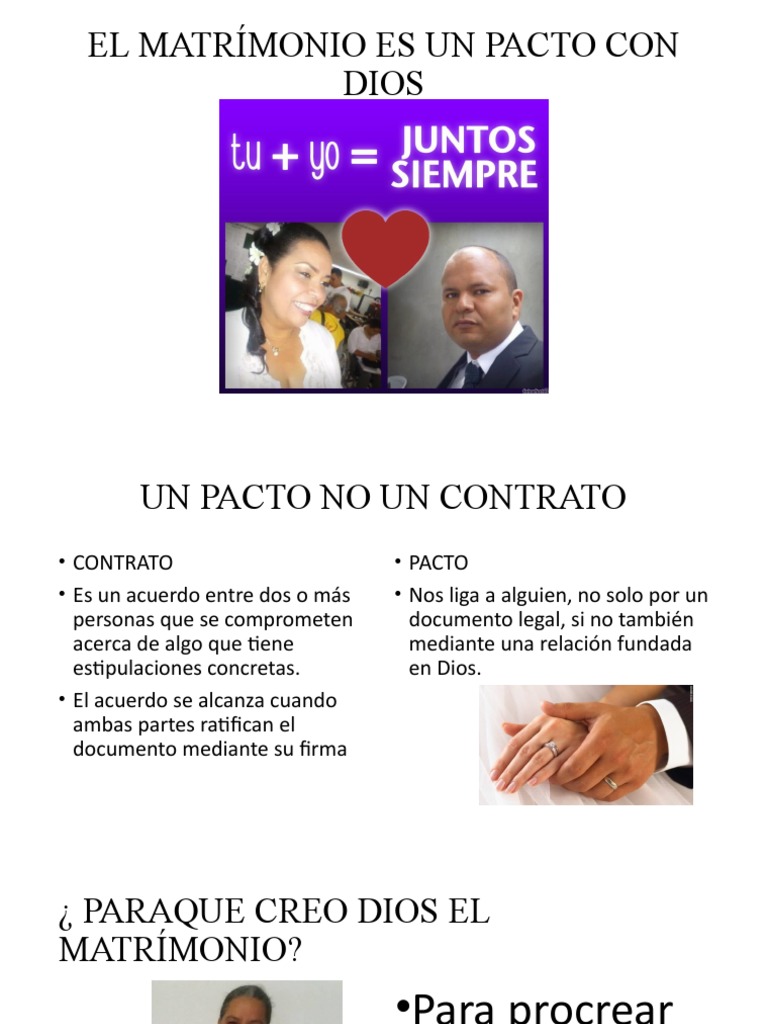 El Matrímonio Es Un Pacto | PDF