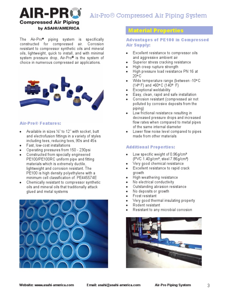 Datasheet Air Pro | PDF | Pipe (Fluid Conveyance) | Electrical ...