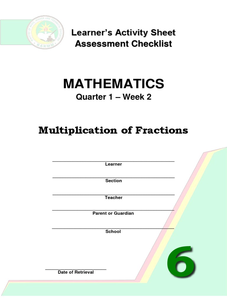 Math 6 Q1W2 | PDF | Multiplication | Learning