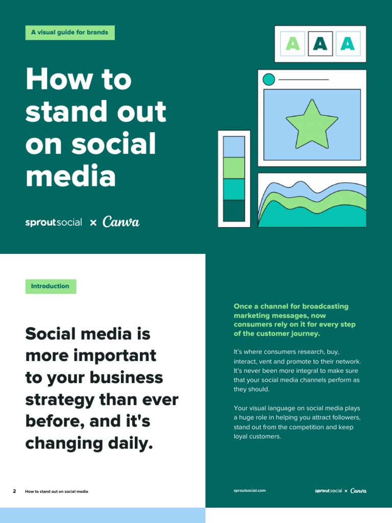 How To Stand Out On Social Media - Canva Sprout Social | PDF | Brand ...