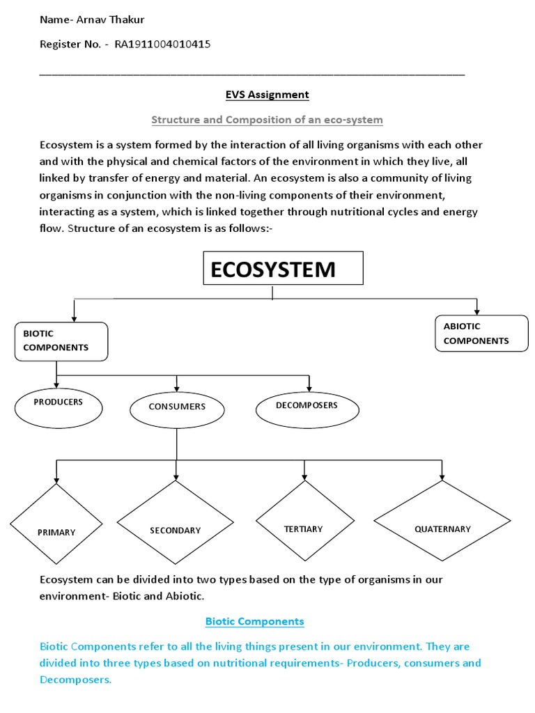 Structure and Composition of An Ecosystem | PDF | Ecosystem | Organisms
