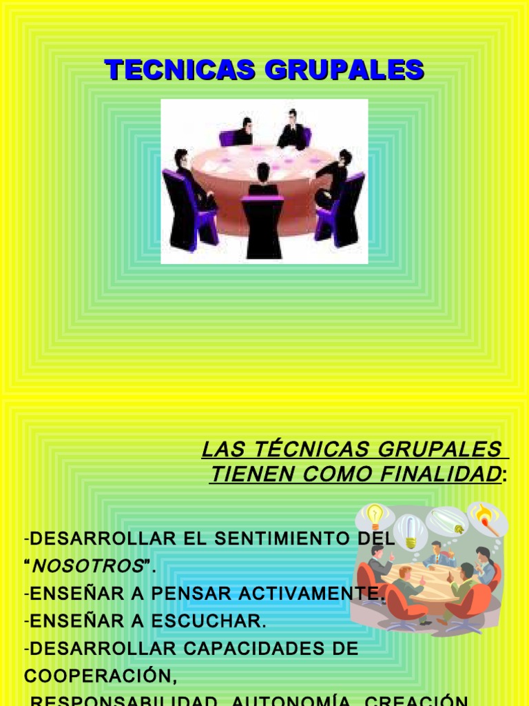 Tecnicas de Participacion Grupal | PDF | Cognición | Comunicación humana
