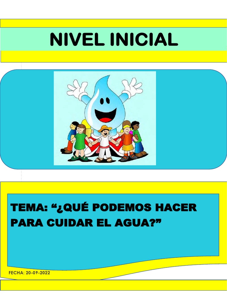 Que Podemos Hacer para Cuidar El Agua Sesion de Aprendizaje | PDF ...