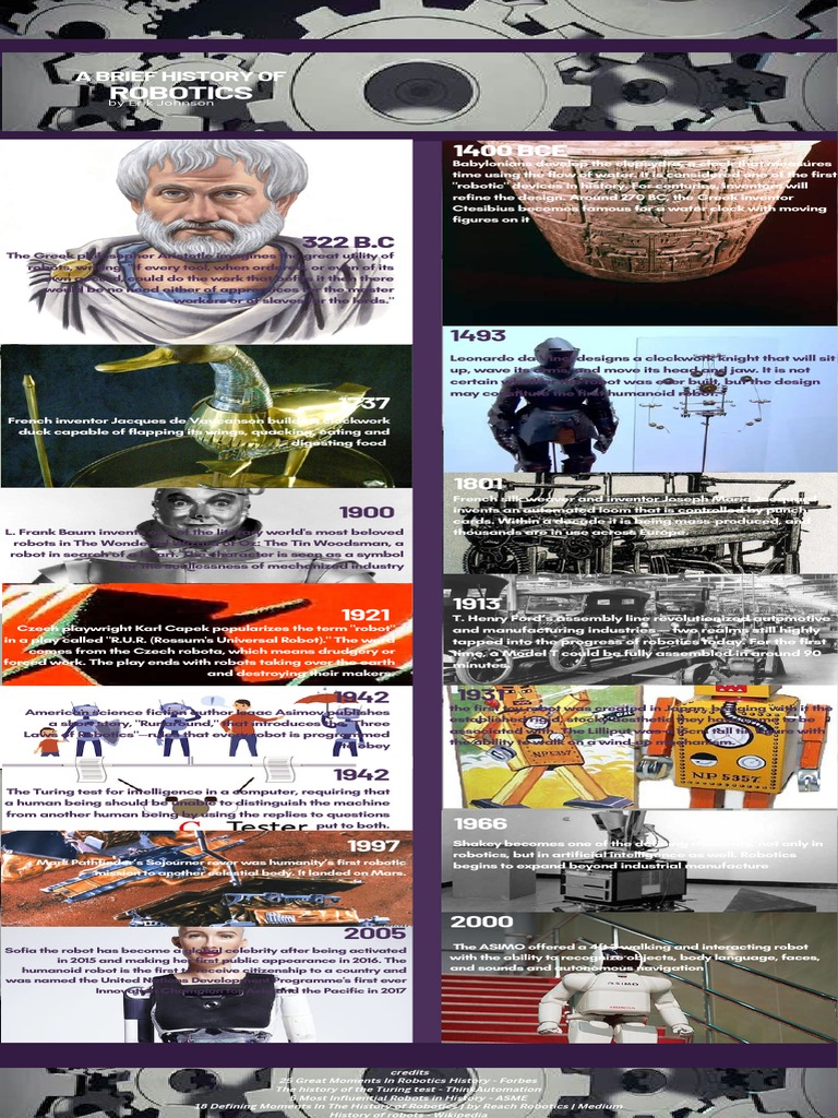 history of robotics timeline 2 | PDF | Robot | Robotics