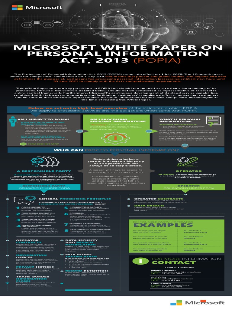 Microsoft General - Microsoft White Paper On The Protection of Personal ...