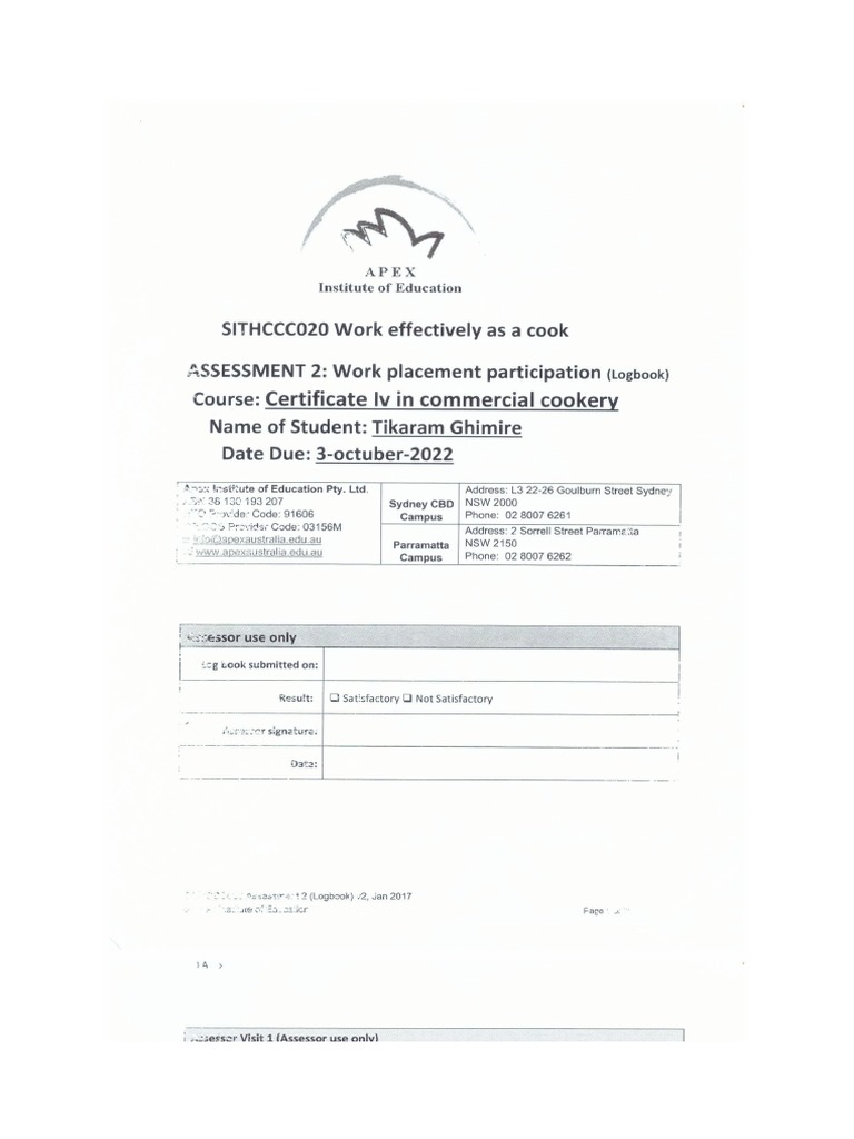 Sithccc020 Work Effectively As A Coo | PDF | Tofu | Thai Cuisine