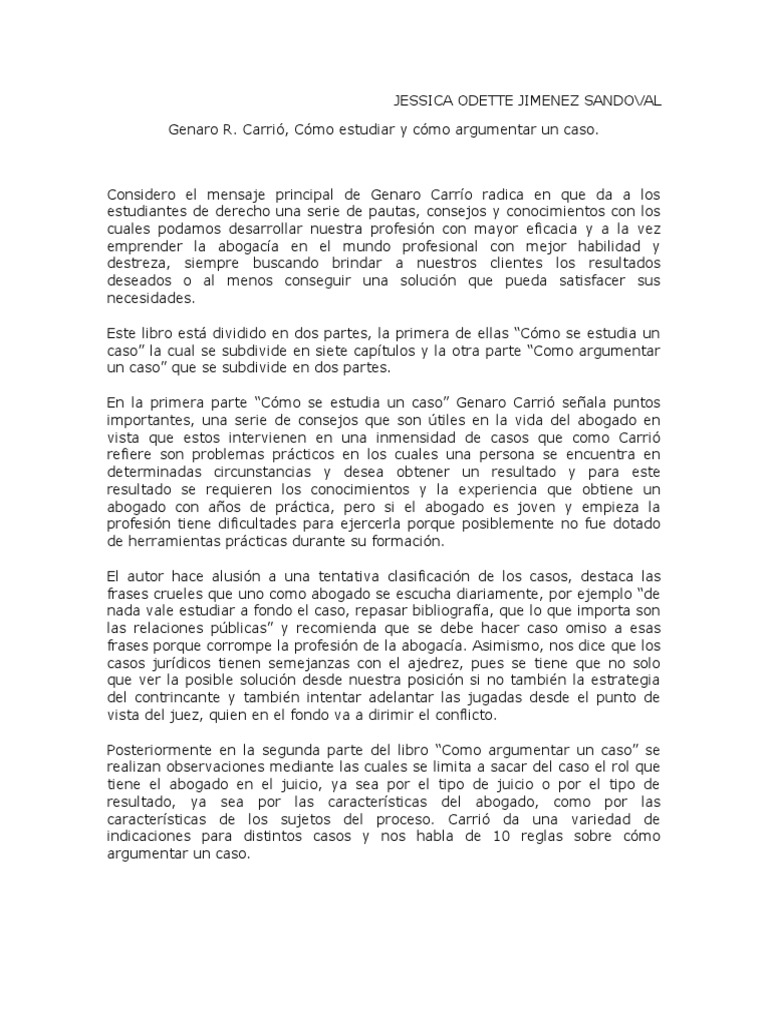 Crítica Como Resolver Un Caso | PDF