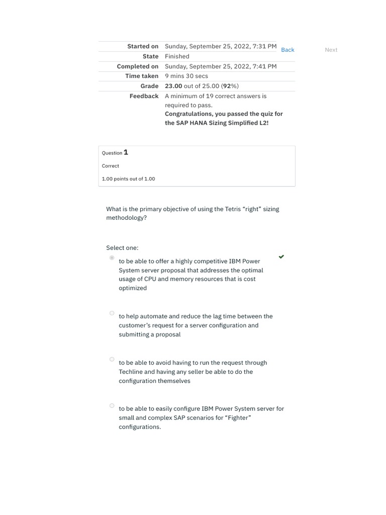 QUIZ - Attempt Review | PDF | Ibm Db2 | Databases