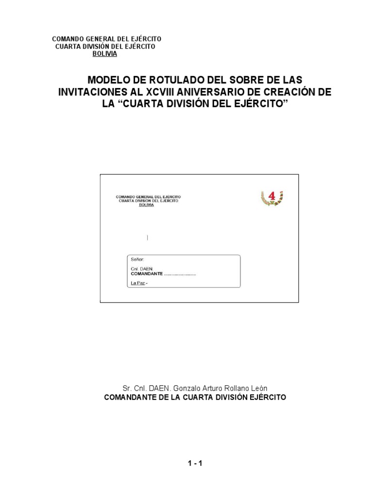 Modelo Sobre | PDF