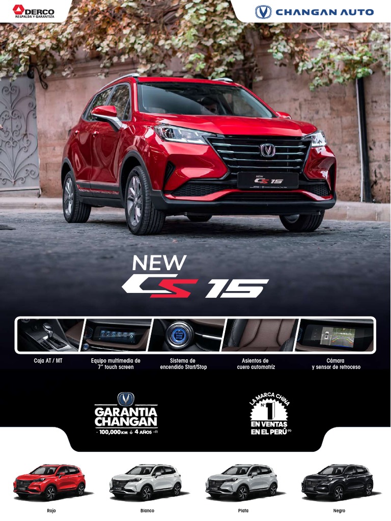 2022-02-11-Ficha Changan CS15 Feb2022 | PDF | Direccion | Tecnologías automotrices
