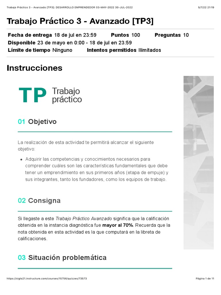 TTrabajo Práctico 3 - Avanzado (TP3) - DESARROLLO EMPRENDEDOR 03-MAY ...