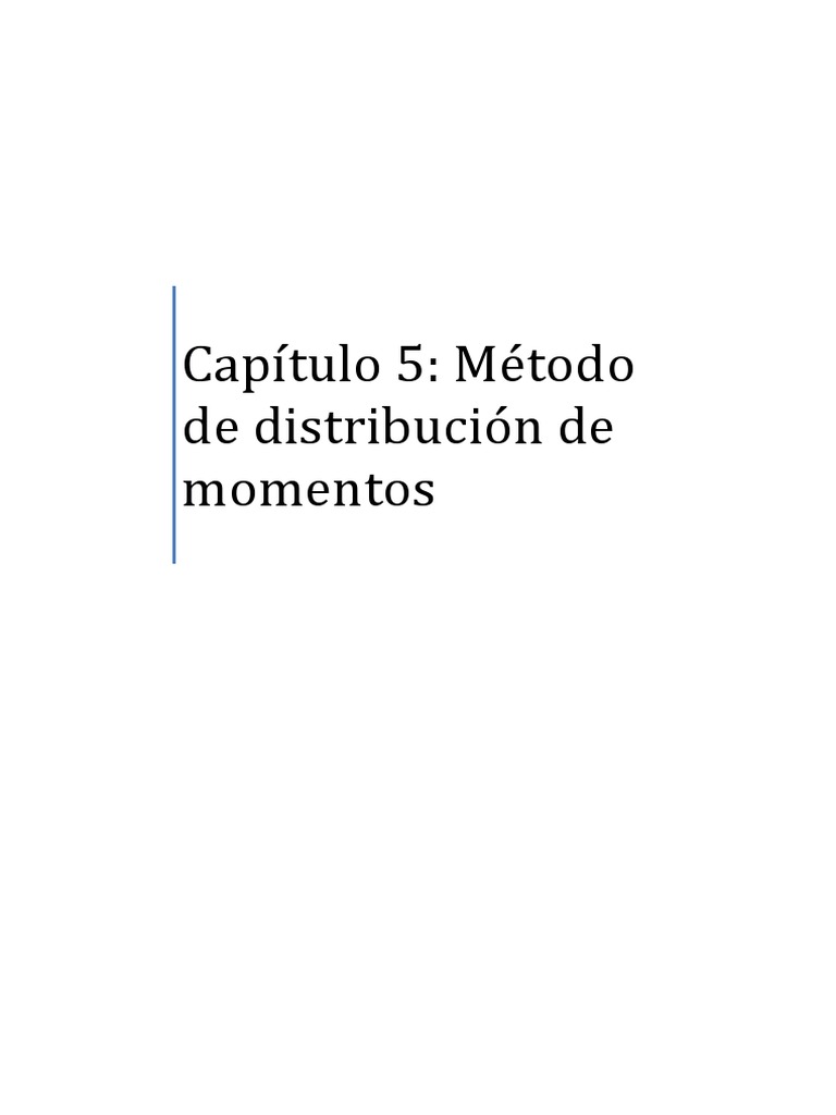 Capítulo 5: Método de Distribución de Momentos | PDF