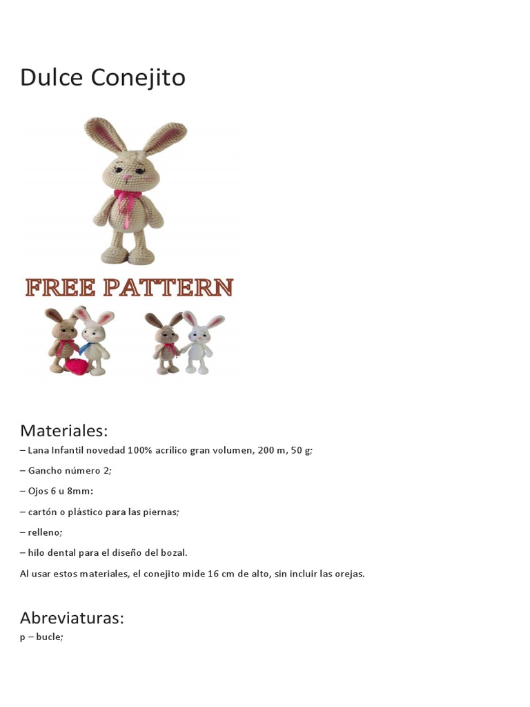 Dulce Conejito | PDF