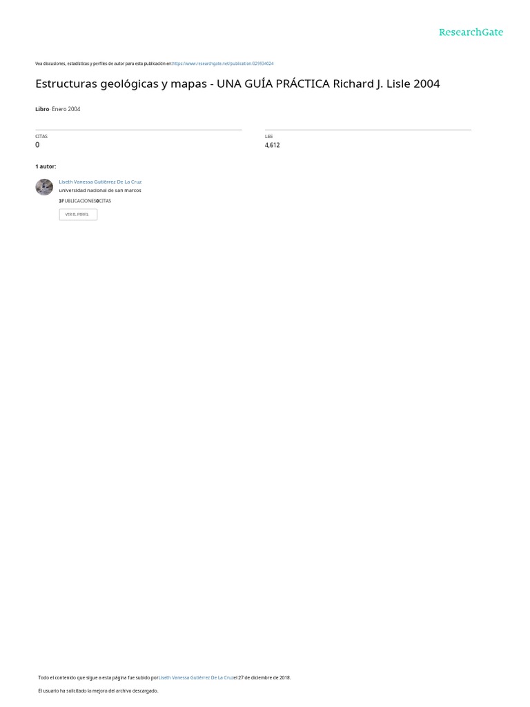 LIbro - Geological Structures and Maps - Lisle-2004 - TRADUCIDO | PDF ...