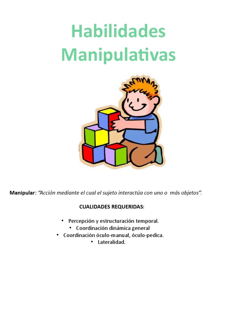 Habilidades Manipulativas | PDF