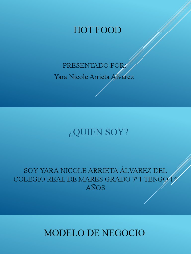 HOOT FOOD YARA NICOLE ARRIETA 7°1 | PDF