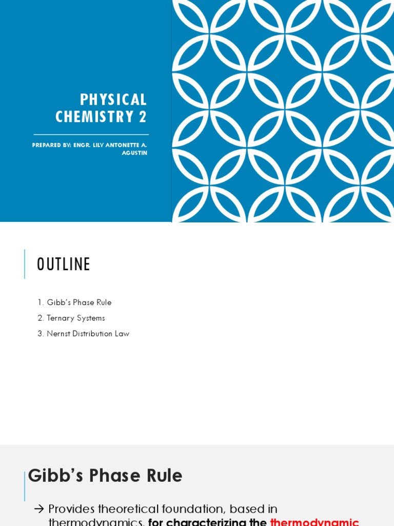 I. Ternary Systems | PDF | Phase (Matter) | Phase Rule