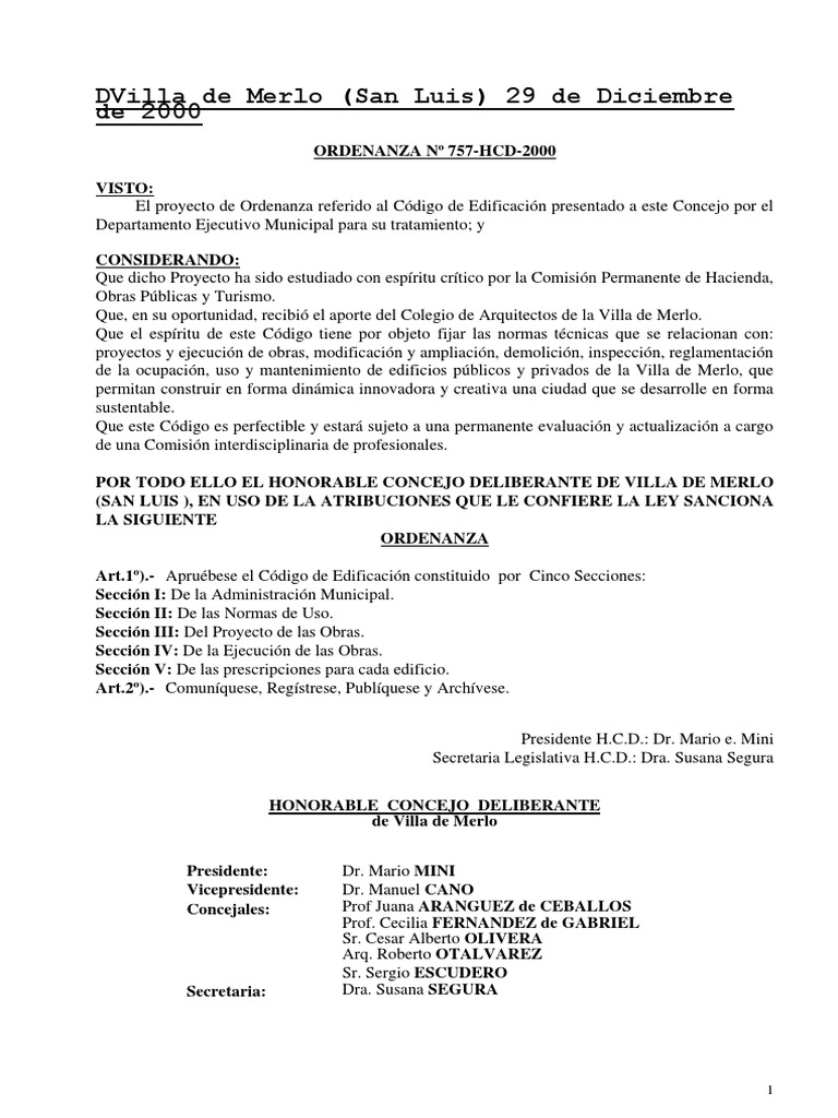O-757-2000 Codigo de Edificacion | Descargar gratis PDF | Multa (pena) | Estado (política)