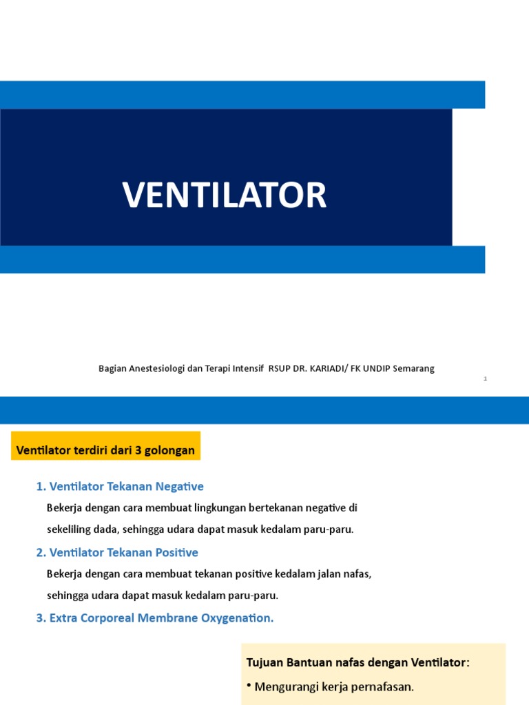 Setting Ventilator | PDF