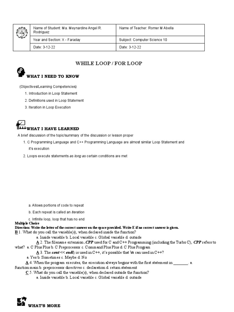 Module Lesson5 Pdf Control Flow Computing