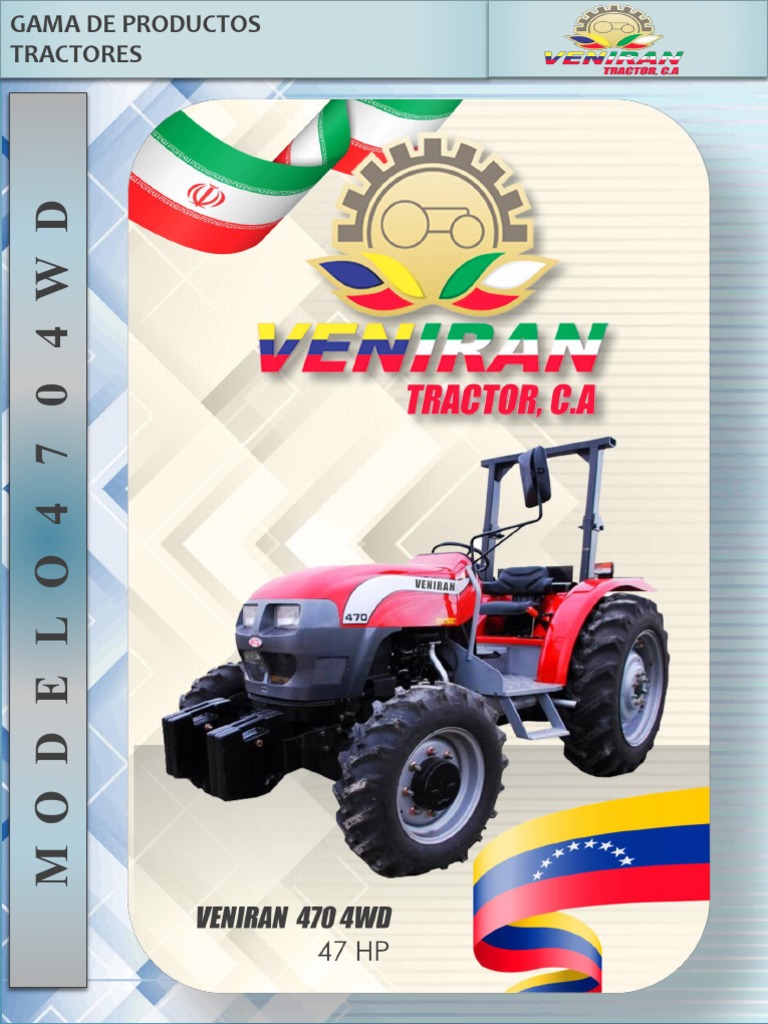 Especificaciones Tractor Veniran 470 4WD | PDF | Eje | Engranaje