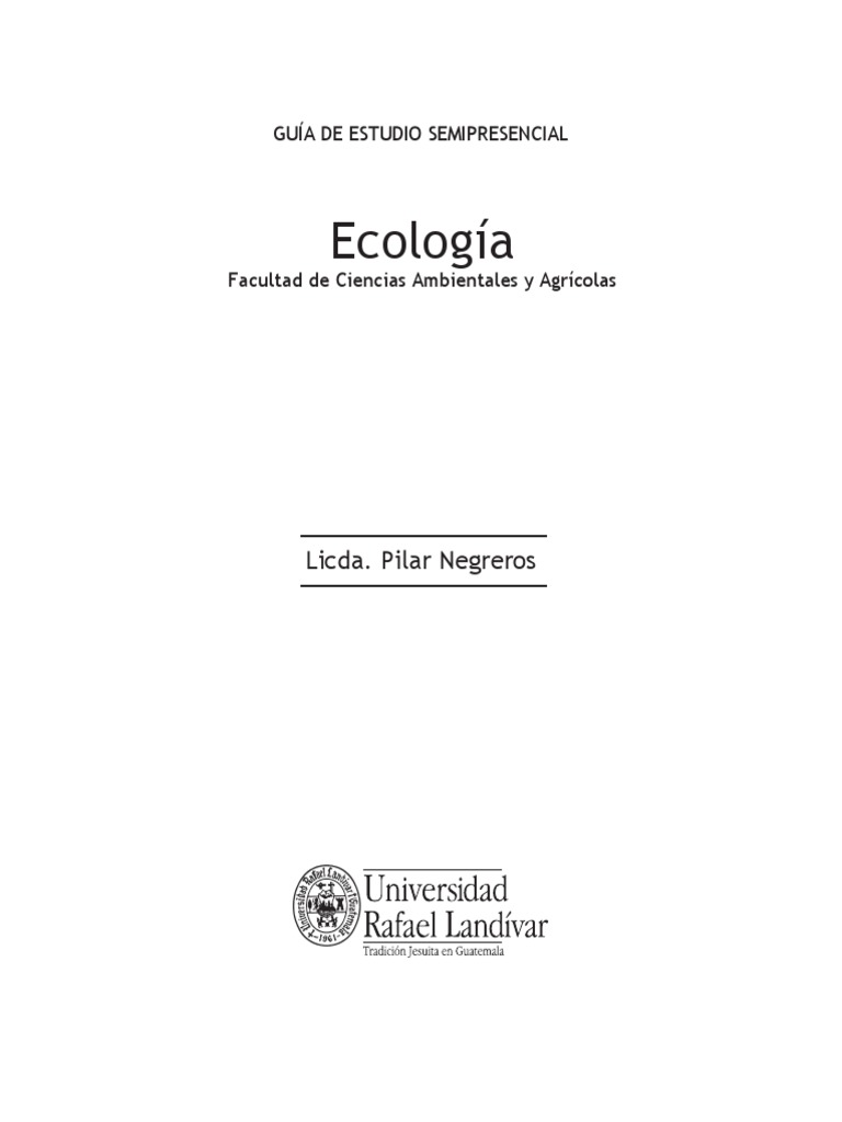 Guia de Estudio Ecologia | PDF | Ecología | Ecosistema