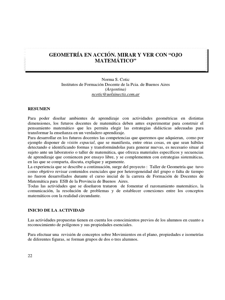 Simetrìa | PDF | Simetría | Método de enseñanza