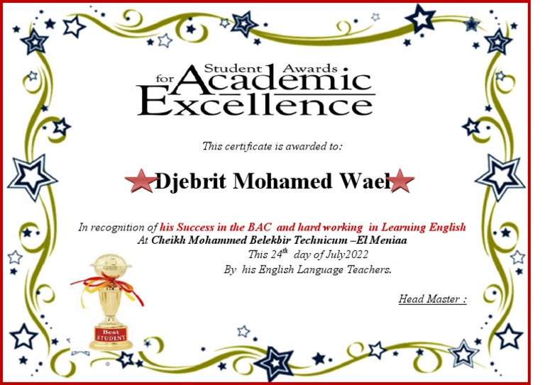 Certificate-For-Hard Worker | PDF