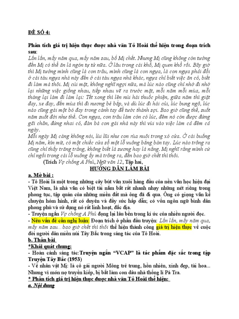 ĐỀ SỐ 4 - VCAP | PDF