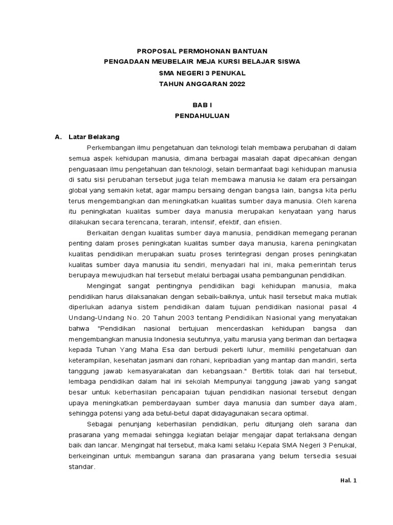 03 Proposal Isi | PDF