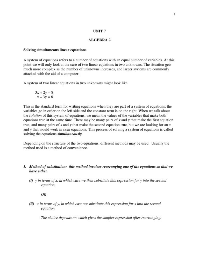 UNIT 7 Algebra 2. | PDF | Equations | Quadratic Equation
