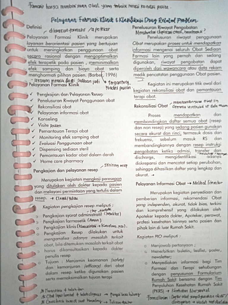 Catatan Farmasi Klinik Pdf