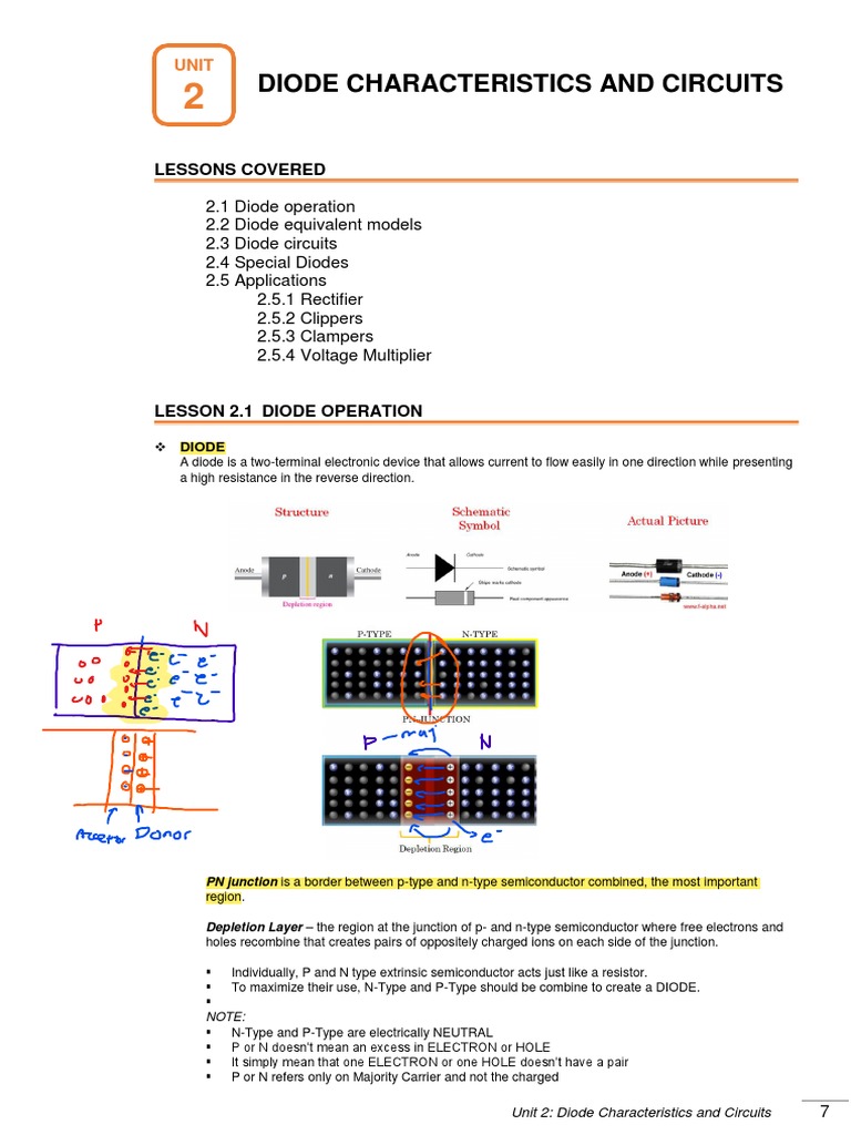EE 211 CHAPTER 2 Part1 | Download Free PDF | P–N Junction | Diode