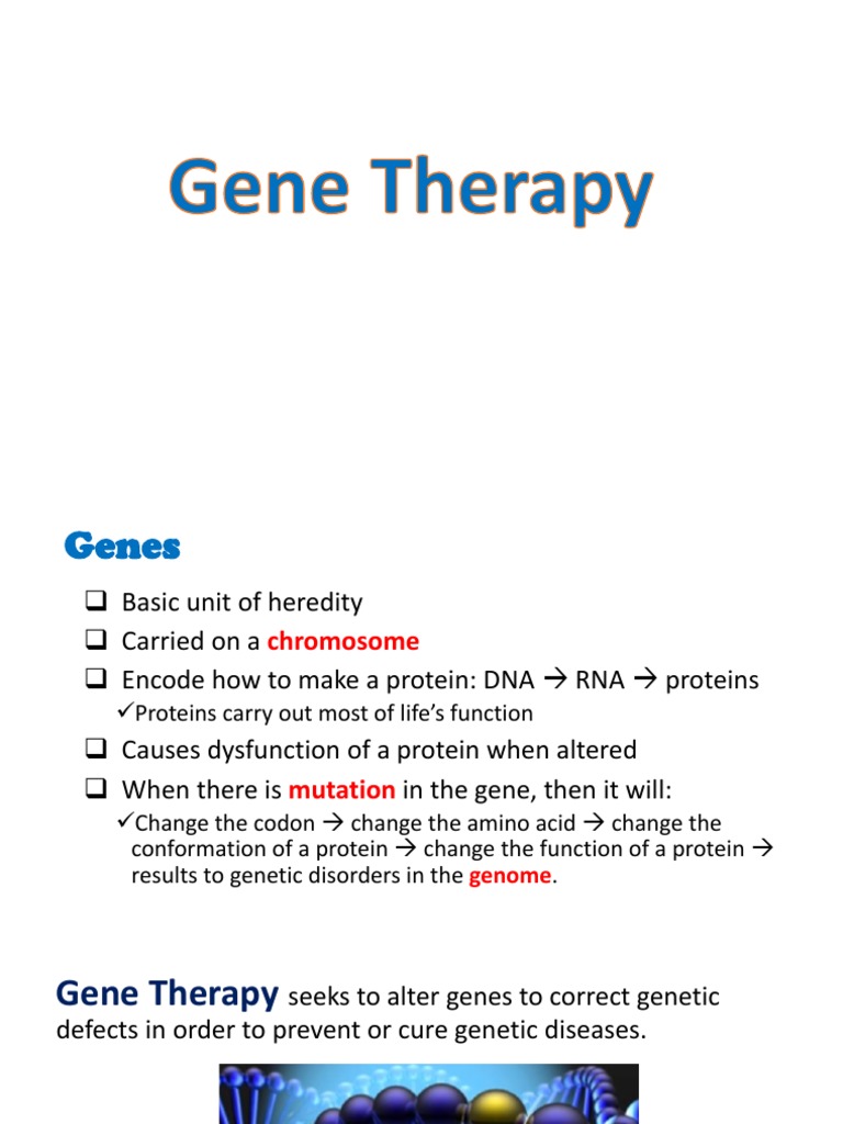 Understanding Gene Therapy Basics | PDF | Gene Therapy | Viral Vector
