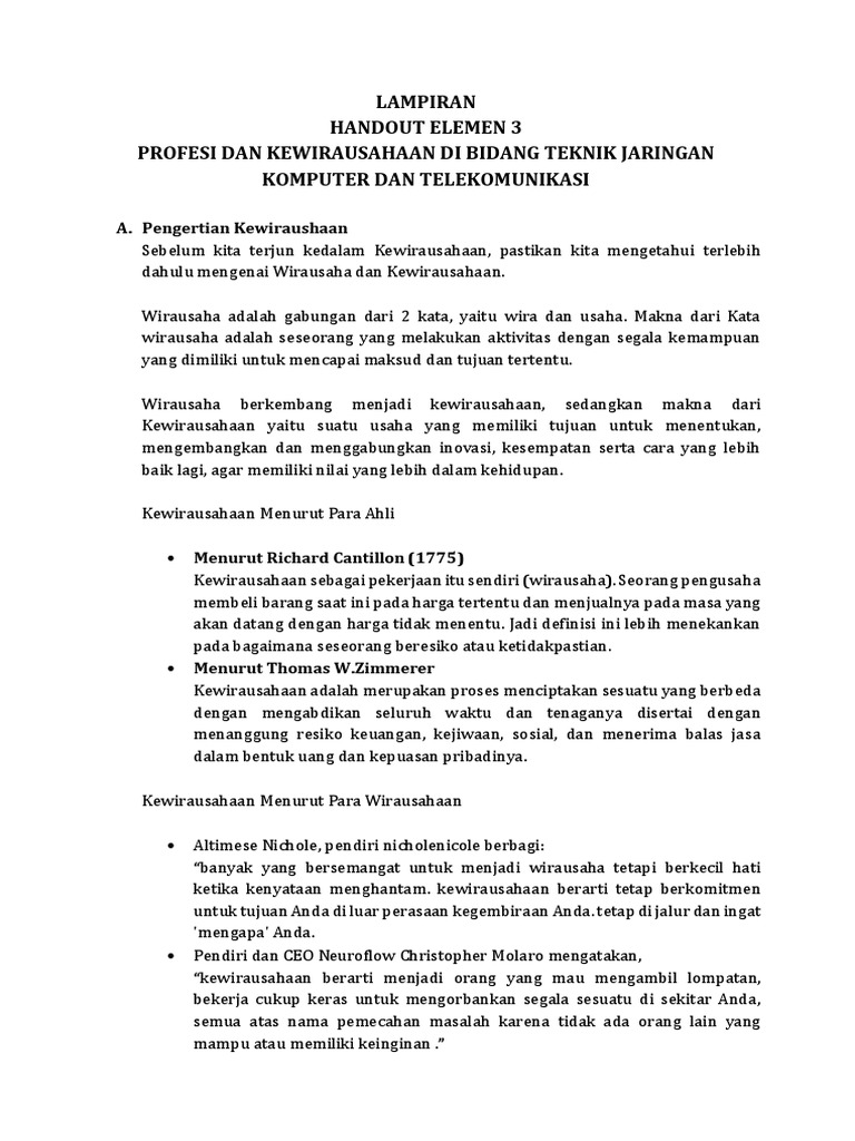 Handout Materi Elemen 3 Pdf