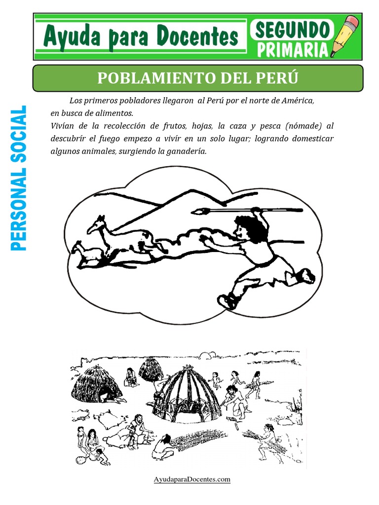 Poblamiento Del Peru para Segundo de Primaria | PDF | Nómada
