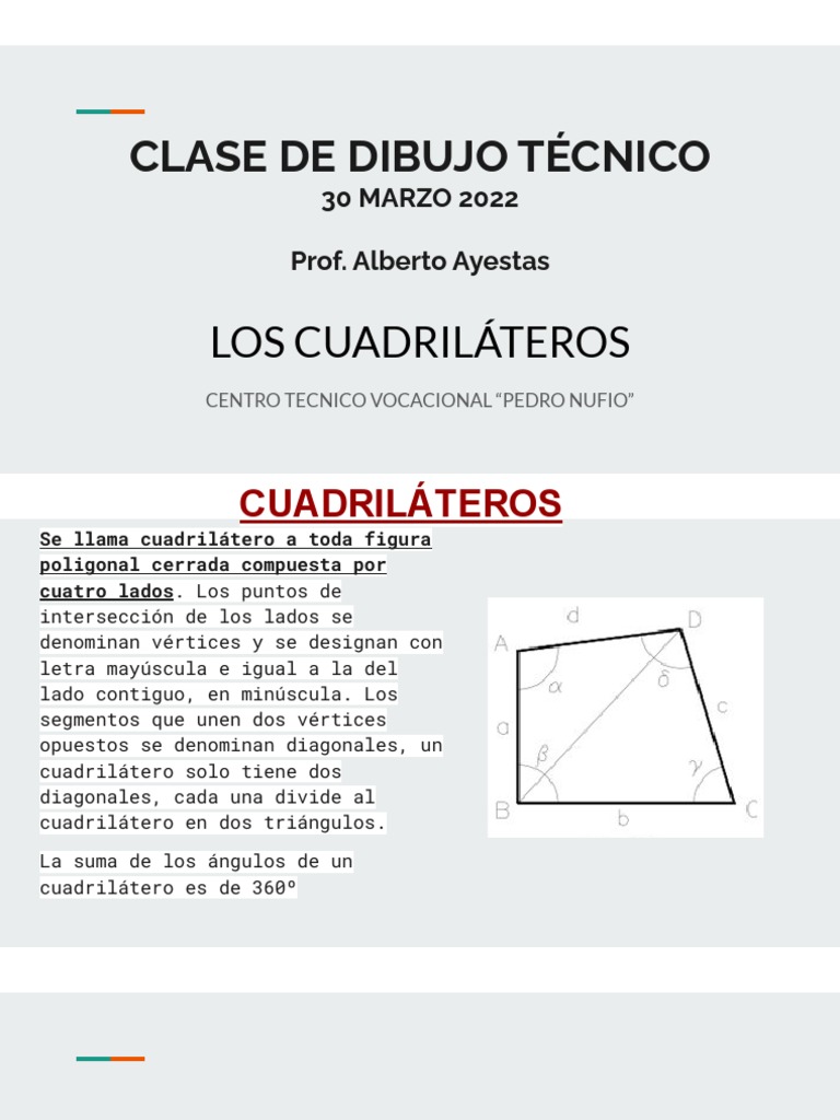 Clasificación de Cuadriláteros | PDF | Triángulo | Rectángulo