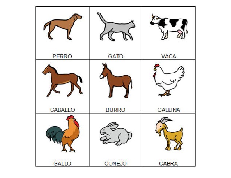 BINGO DE IMAGENES CON LETRAS | PDF
