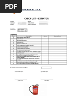 Check List Extintor | PDF