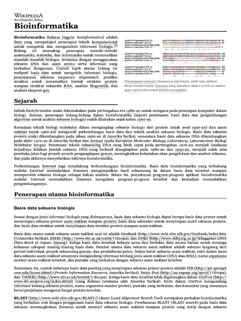 Bioinformatika Pdf